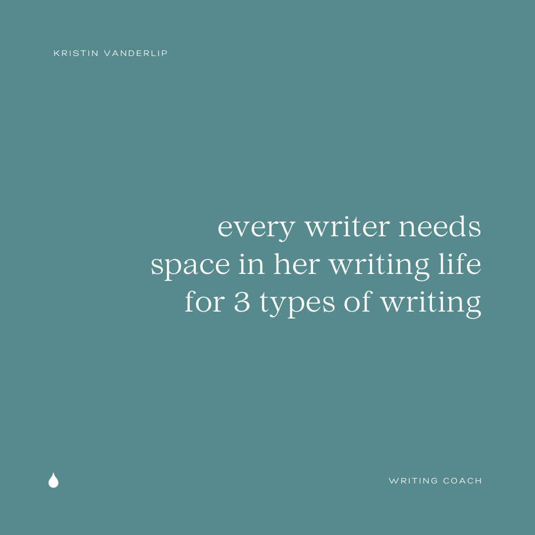 3 Types of Writing Every Writer Needs To Be Doing - Kristin Vanderlip